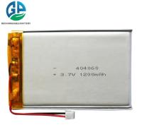 China 3.7v High Capacity Rechargeable Lithium Polymer Battery 404060 1200mah Small for sale