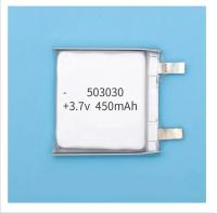 China 503030 3.7V 450mAh Lithium Polymer Battery Pack with 500times Cycle Life for Beauty Devices for sale