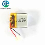 China 602020 Rechargeable Lithium Polymer Battery 3.7V 180mAh with 500 Times Cycle Life for sale