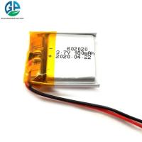 China 602020 Rechargeable Lithium Polymer Battery 3.7v 180mah Ce Fcc for sale
