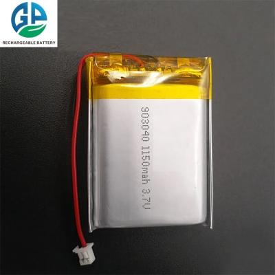 China 3.7v 1150mah 903040 Rechargeable Lipo Battery 4.07wh for sale