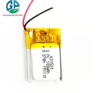 China KC Approved 401520 3.7V 100mAh Rechargeable Lithium Ion Li-Polymer Battery With Pcb And Jst Ph2.0 Connector for sale