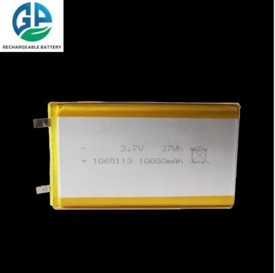 China 1065113 3.7V 10000mAh Li Polymer Battery Rechargeable 3.7v  KC Approved for sale