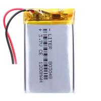 China 3.7V KC Approved 803048 1200mah Li-Polymer Rechargeable UL UN38.3 Lithium Polymer Battery for sale