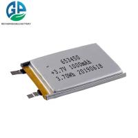 China KC Approved IEC62133 Certified 500 Times Cycle Life Lithium Polymer Battery Pack 3.7V 1000mAh for sale