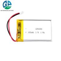 China KC Approved 3.7V 1000mAh Lithium Polymer Battery Rechargeable LiPo Battery for Beauty Device for sale