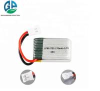 China 3.7V 170mAh Lithium Polymer Lipo Battery UL1642 IEC62133 Approved for Drones and Mini RC Helicopter for sale