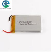 China KC CB IEC62133 Approved 504866 3.7 V Li Polymer Batteries 2200mah Rechargeable Lipo Battery for sale