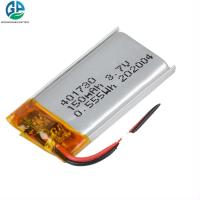 China KC Approved 3.7V 150mAh 401730 Lithium Polymer Battery with PCB Wires for sale