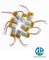 China 401015 3.7V 40mAh Lithium Polymer Battery LiPo Rechargeable Battery with PCB and Connector for sale
