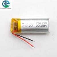 China 3.7V 220mAh KC CB IEC62133 Approved Lithium Polymer Battery Pack Rechargeable Li Polymer Battery for sale