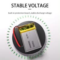 China KC CB IEC62133 Approved Rechargeable Lipo Battery 3.7V 500mAh 752035 Lithium Polymer Battery for sale