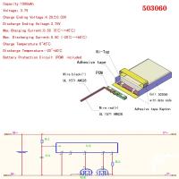 China KC CB IEC62133 Approved 1000mAh 3.7V Lithium Polymer Battery Pack Rechargeable Lipo Battery for sale