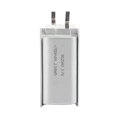 China Drones 3.7 Li Polymer Battery 902040 700mah 10c High Discharge Rate Beauty Instrument Battery For GPS for sale