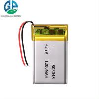 China GPE 803048 Rechargeable Battery Pack 1200mAh 3.7V Lipo Polymer Battery KC IEC62133 Approved for sale