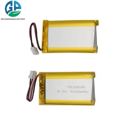 China Gpe 753050 3.7v 1200mah Rechargeable Lithium Polymer Battery KC Approved for sale