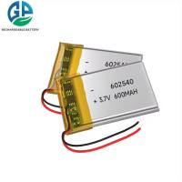 China KC IEC62133 Approved 600mAh 602540 Lithium Polymer LiPo Rechargeable Battery for sale