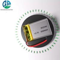 China KC IEC62133 Approved 600mAh 602540 Lithium Polymer LiPo Rechargeable Battery for sale