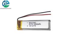 China Small 3.7V 200mAh 501240 Li Polymer Battery for Electronic Toys and Smart Devices for sale