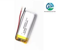 China 802050 800mAh Lithium Polymer Battery Pack with 500times Cycle Life Rechargeable LiPo Battery for sale