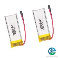 China 802050 800mAh Lithium Polymer Battery Pack with 500times Cycle Life Rechargeable LiPo Battery for sale