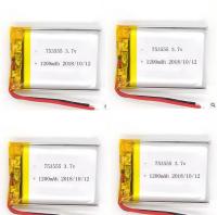 China KC Approved 1200mAh 3.7v Lipo Battery Rechargeable 3.7v 1200mah 753555 Lithium Polymer Battery for sale
