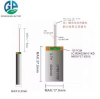 China High Discharge Rate 400mAh 3.7V Lithium Polymer Battery Pack for Drones and Wireless Intercom for sale
