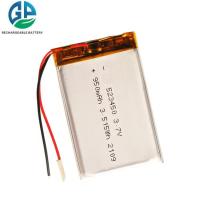 China 3.7V 950mAh 500times Cycle Life Lithium Polymer Rechargeable Battery KC Approved for sale