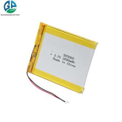 China kC,UN38.3 High capacity 3.7V Lithium Polymer 7.4Wh 2000mAh Lipo Battery 505060 With Pcb Li Polymer Battery Pack for sale