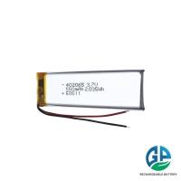 China High Discharge Rate 550mAh 3.7V Lithium Polymer Battery for Electronic Devices for sale