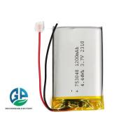China KC IEC62133 Approved 3.7V 1200mAh High Discharge Rate 30C Max60C Lithium-Ion Polymer Battery Pack for sale