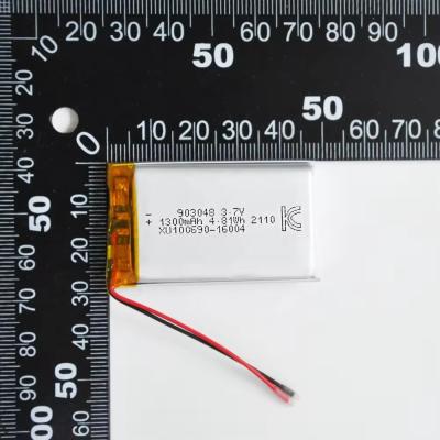 China 3.7V 1300mAh High Discharge Rate Lithium Polymer Battery with KC CB CE Certification for sale