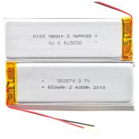 China High Discharge Rate 600mAh Lithium Polymer Battery with Overdischarge Protection for Portable Devices for sale