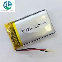 China CE Approved 3.7V 350mAh 502236 Lithium Polymer Battery Pack Li Poly Rechargeable Battery for sale