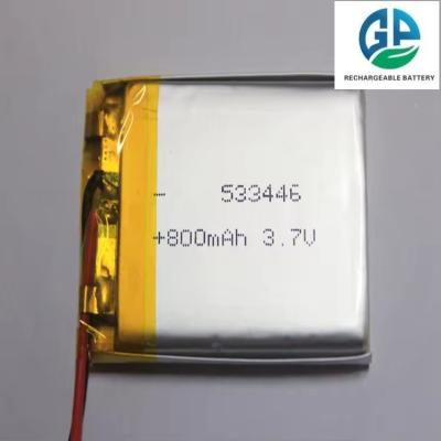 China High Discharge Rate Battery  Full Capacity KC 533446 800mAh Rechargeable Li Polymer Battery for sale