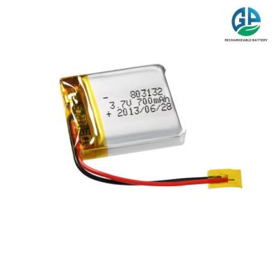 China High Discharge Rate Battery Full Capacity KC 3.7v 700mah Rechargeable Li-Ion Battery 803132 Lithium Battery for sale