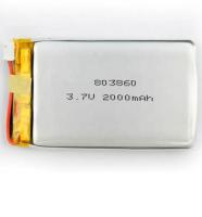 China High Capacity 2000mAh 3.7V Lithium Polymer Battery Pack with 500times Cycle Life Rechargeable Lithium Battery for sale
