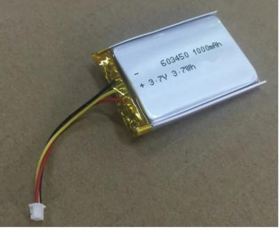 China Beauty Device Li Polymer Battery 573450/553450/503450/603450-1000~1200mAh Rechargeable Lipo Battery for sale