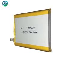China 3.7V 2000mAh Lithium Polymer Battery with 500times Cycle Life Rechargeable Lipo Battery for sale