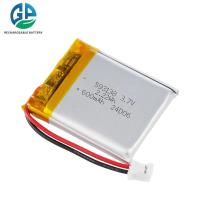 China High Discharge Rate 30C 600mAh 3.7V Lithium Polymer Battery Rechargeable LiPo Battery for sale