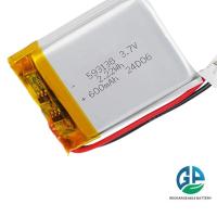 China High Discharge Rate 30C 600mAh 3.7V Lithium Polymer Battery Rechargeable LiPo Battery for sale