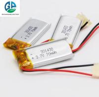 China 3.7V 70mAh High Discharge Rate Lithium Polymer Battery for Smart Watch Rechargeable LiPo Battery for sale