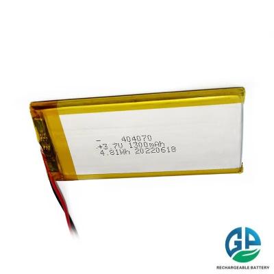 China High Discharge Rate Battery 30CMax60C Rechargeable 1300 Mah Lithium Ion Battery 404070 4.81wh 3.7v Lipo Battery for sale