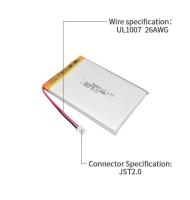 China 505573 3.7V 2400mAh Lithium Polymer Battery Pack for Digital Devices for sale