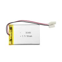 China 3.7V 500mAh UN38.3 Certified Lithium Polymer Battery 303450 Size for Digital Products for sale