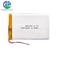 China High Capacity Li Ion Polymer Battery Pack 2500mAh 555075 3.7v 2500mah Story Machine Lithium Battery for sale