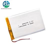 China High Capacity 2500mAh 3.7V LiPo Battery Pack with 500 Times Cycle Life for Beauty Devices for sale