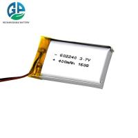 China 602240 3.7V 400mAh Lithium Polymer Battery Rechargeable LiPo Battery for Beauty Devices for sale