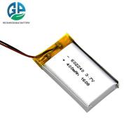 China 602240 3.7V 400mAh Lithium Polymer Battery Rechargeable LiPo Battery for Beauty Devices for sale