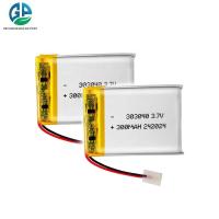 China Rechargeable 3.7V 320mAh 303040 Lithium Polymer LiPo Battery for Robotic Sweeper for sale